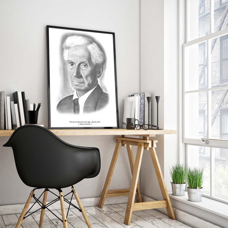 INSTANT DOWNLOAD Bertrand Russell Poster. Motivasyonel Inspirational ...