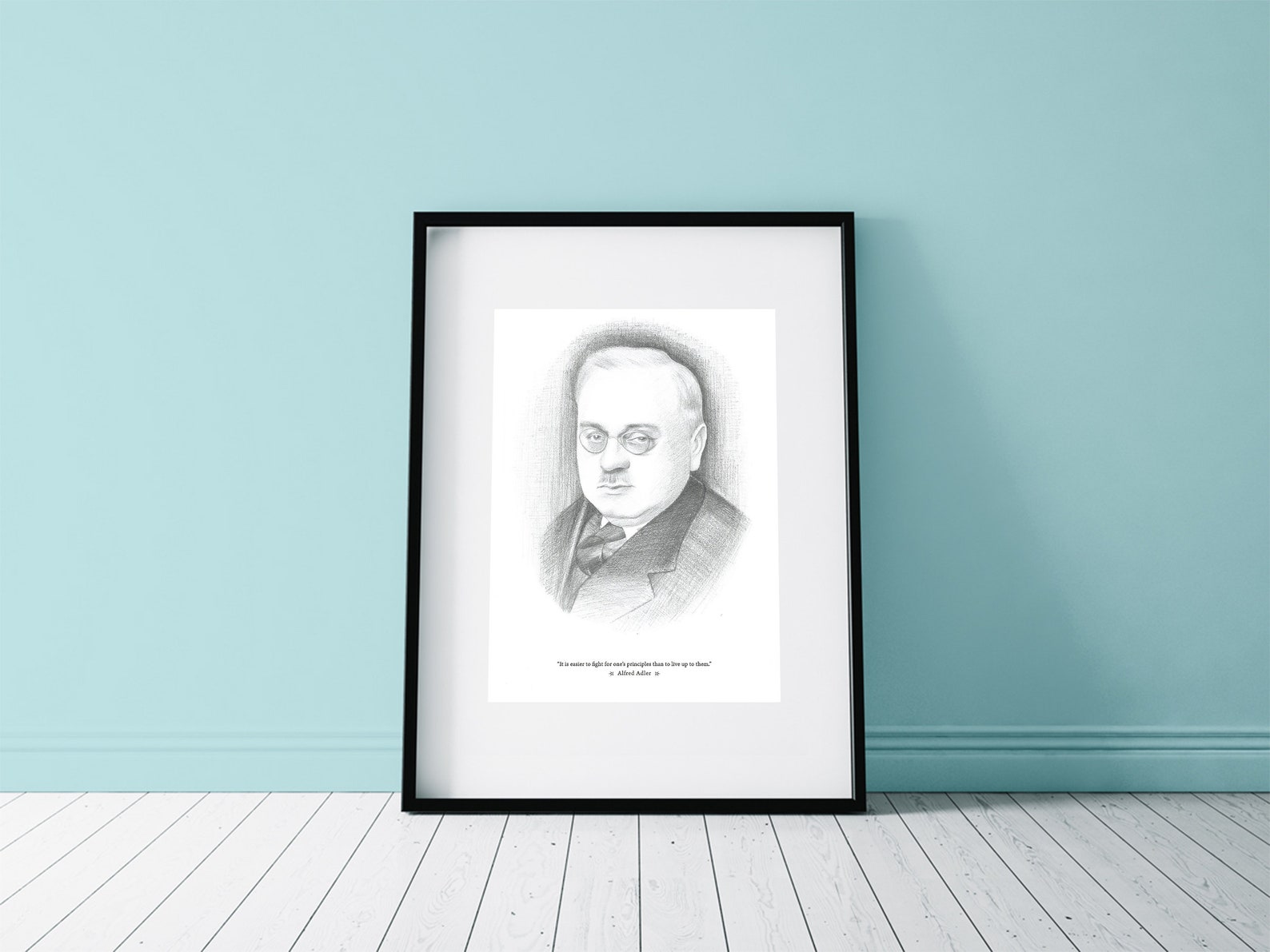 INSTANT DOWNLOAD Alfred Adler Art Poster. Motivasyonel Inspirational ...