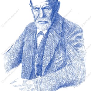 INSTANT DOWNLOAD Sigmund Freud Printable Art Poster. Motivasyonel ...