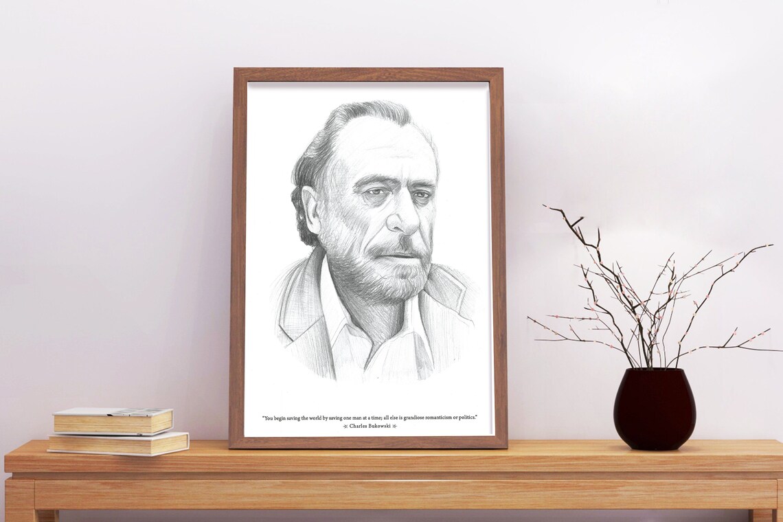 INSTANT DOWNLOAD Charles Bukowski Poster. Motivasyonel - Etsy