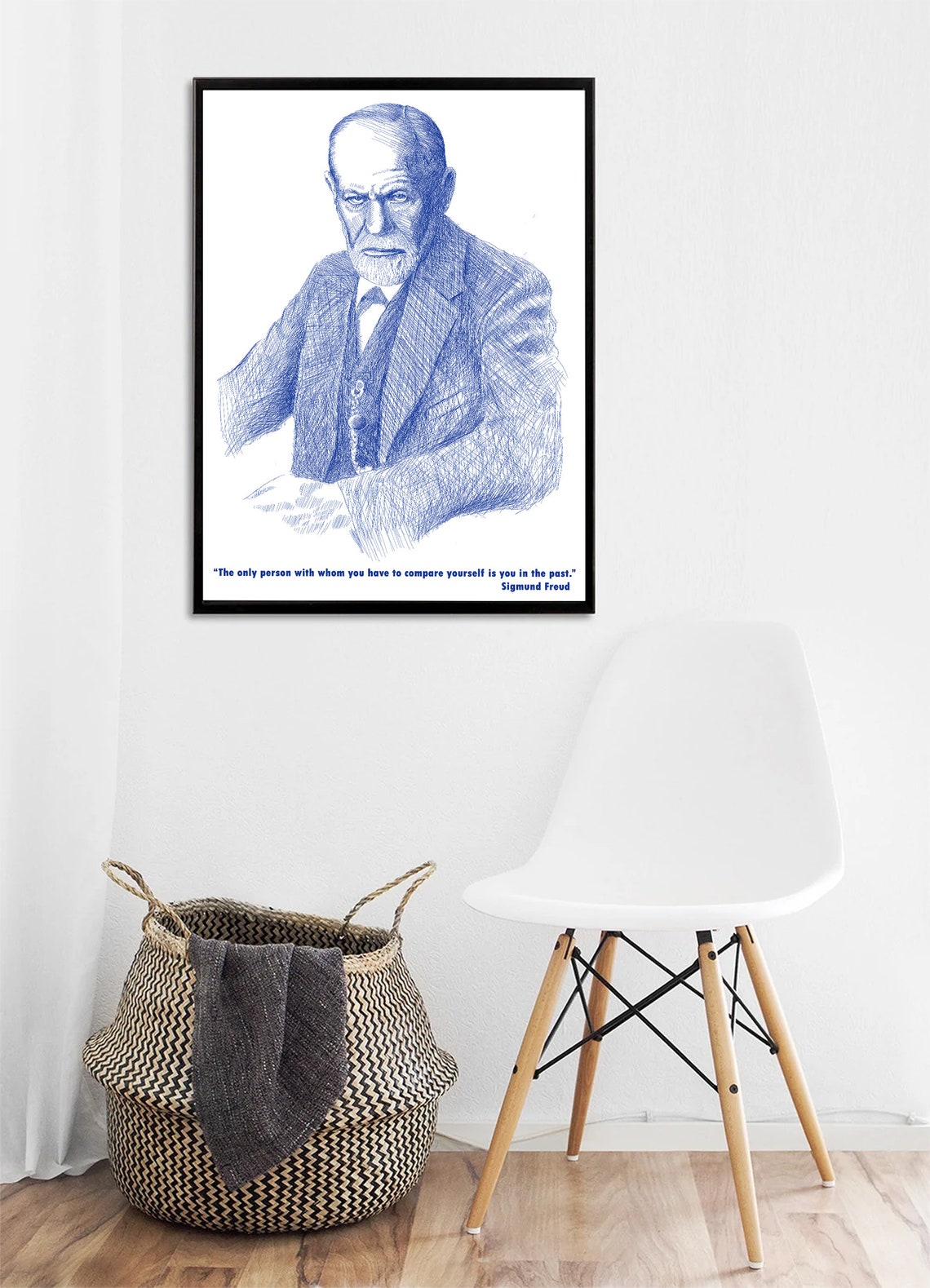 INSTANT DOWNLOAD Sigmund Freud Printable Art Poster. Motivasyonel ...