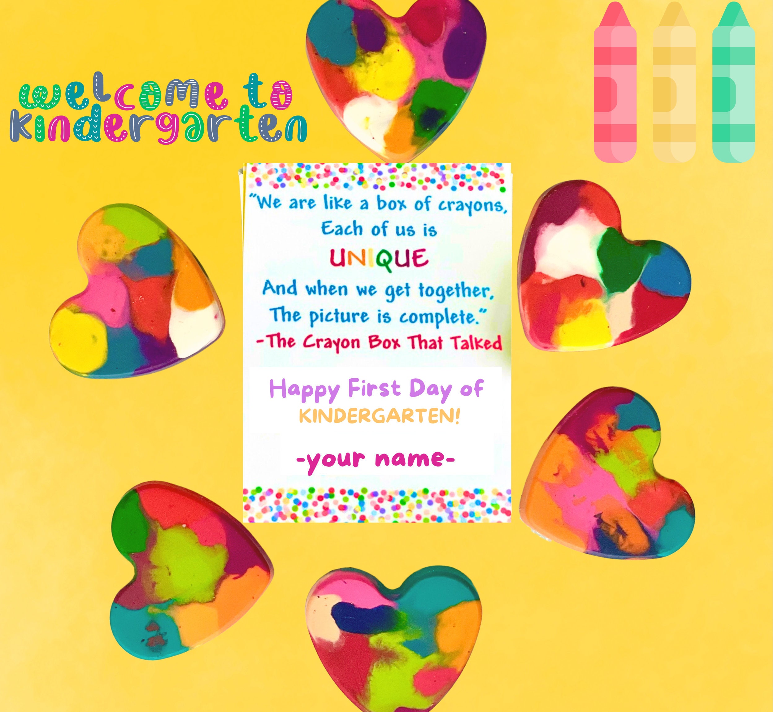 Back to SCHOOL Gift for Student From Teacher, Welcome to KINDERGARTEN ...