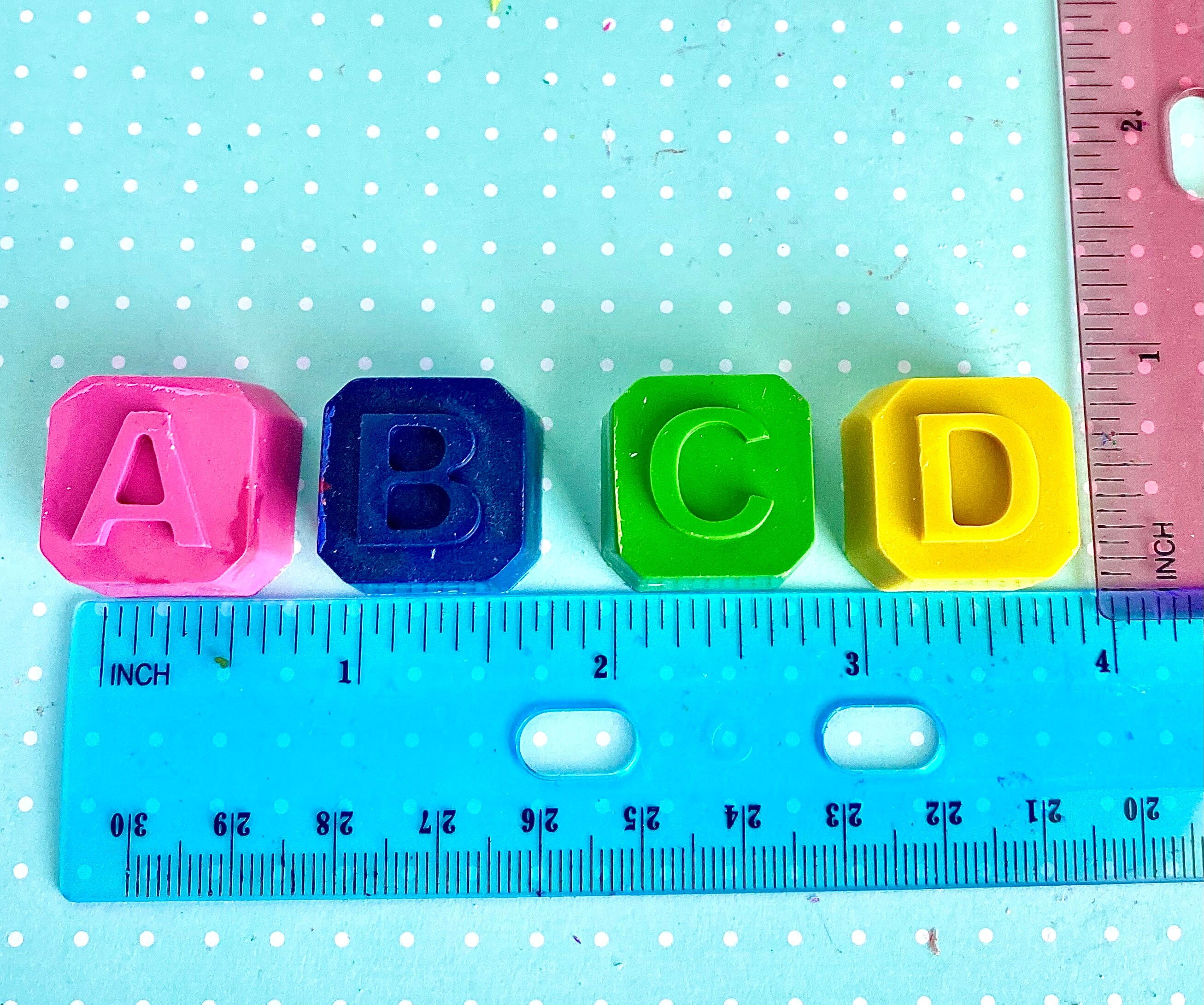 Handmade Crayons, LETTER Crayons, Alphabet Set, Cute Colorful Birthday ...