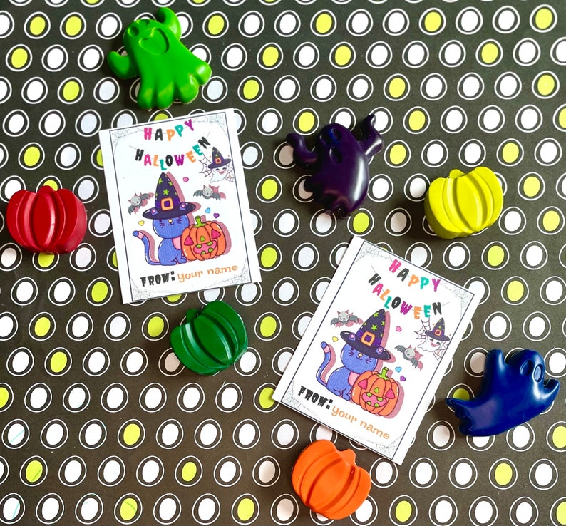 HALLOWEEN PARTY FAVORS, Personalized Kids Gifts, Class Gifts, Coloring ...