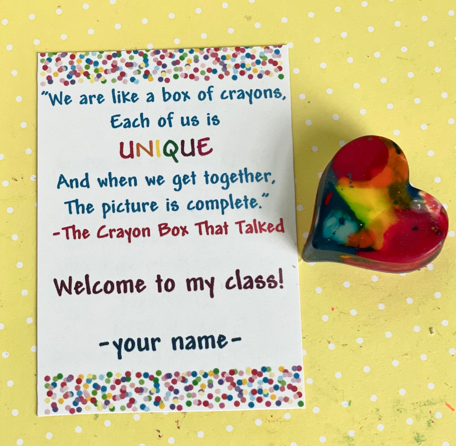 Back To SCHOOL Gift For Students From Teacher HEART Crayon Etsy back-to-school-gift-for-students-from-teacher-heart-crayon-etsy
