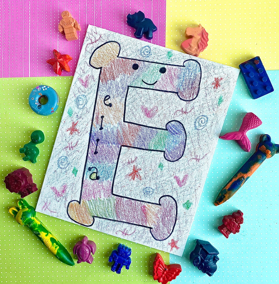 Personalized NAME Canvas, Ready to Color Canvas Panel, Outlined ...