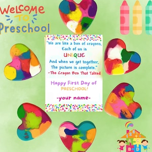 Back to SCHOOL Gift for Student From Teacher, Welcome to PRESCHOOL ...