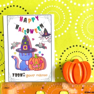 HALLOWEEN PARTY FAVORS, Personalized Kids Gifts, Class Gifts, Coloring ...