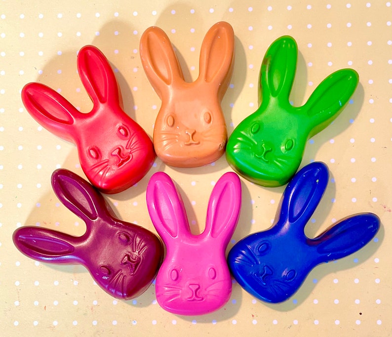 EASTER BUNNY Crayons, Easter Basket Stuffers for Kids, Spring Gifts ...