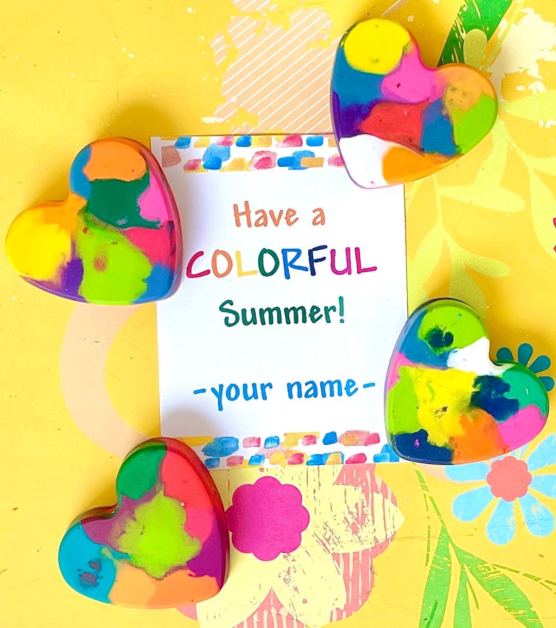 HEART CRAYON End of the School Year Gift for Students, Summer Break ...