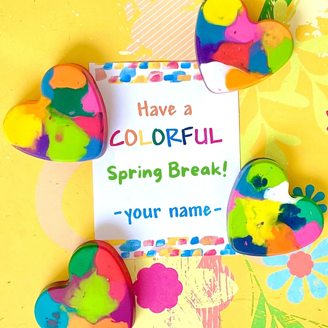 HEART CRAYON, Spring Break Gift for Student, Easter Party Favor ...