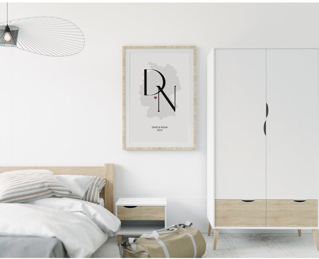 Personalized Poster With Name and Country Poster Map and - Etsy