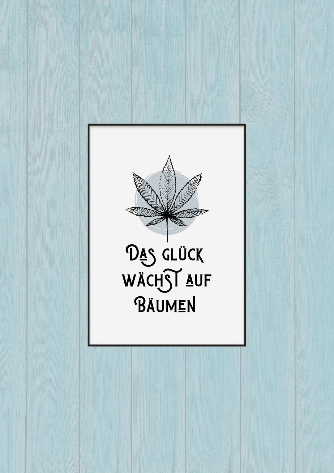 Marijuana Decoration Marijuana Poster Happiness Poster - Etsy