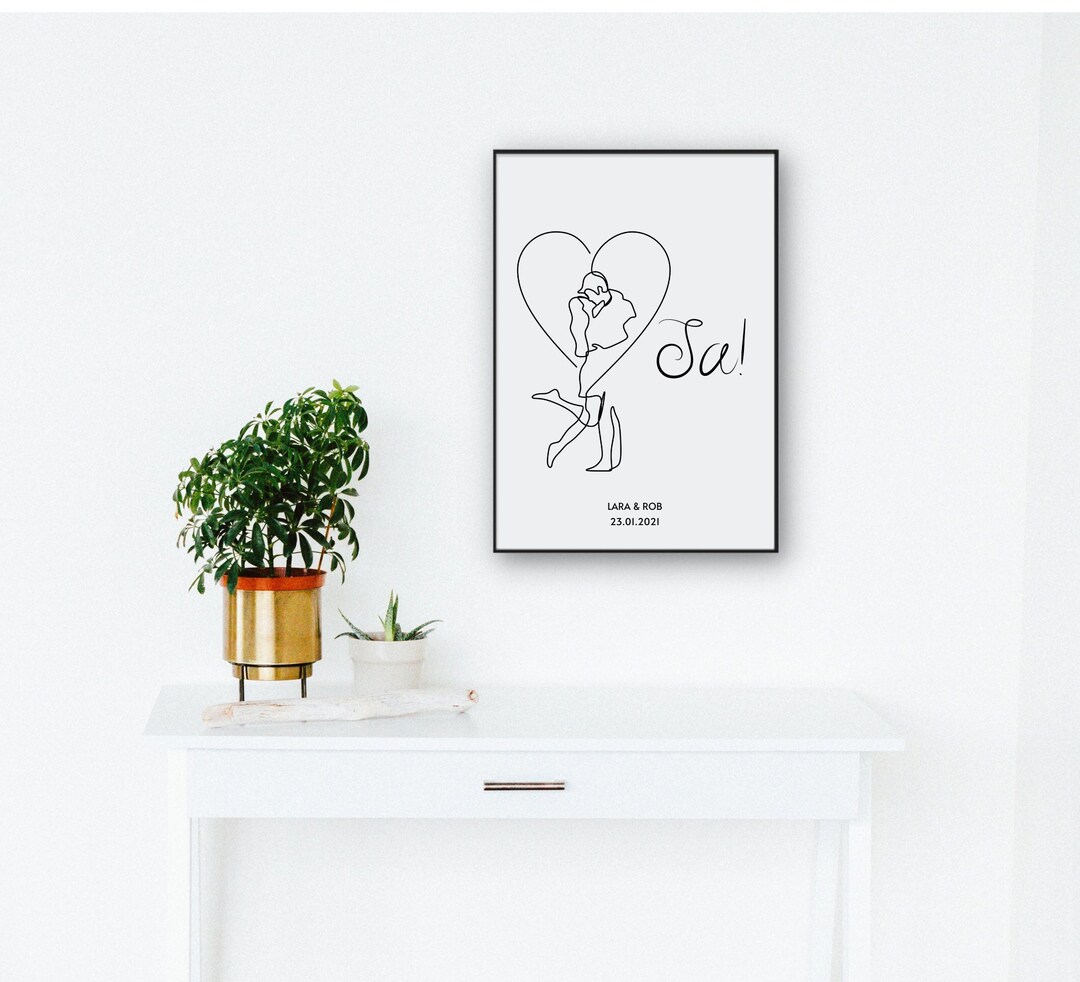Personalized Poster Hand Request, Hand Request Gift, Wedding Gift, Gift ...