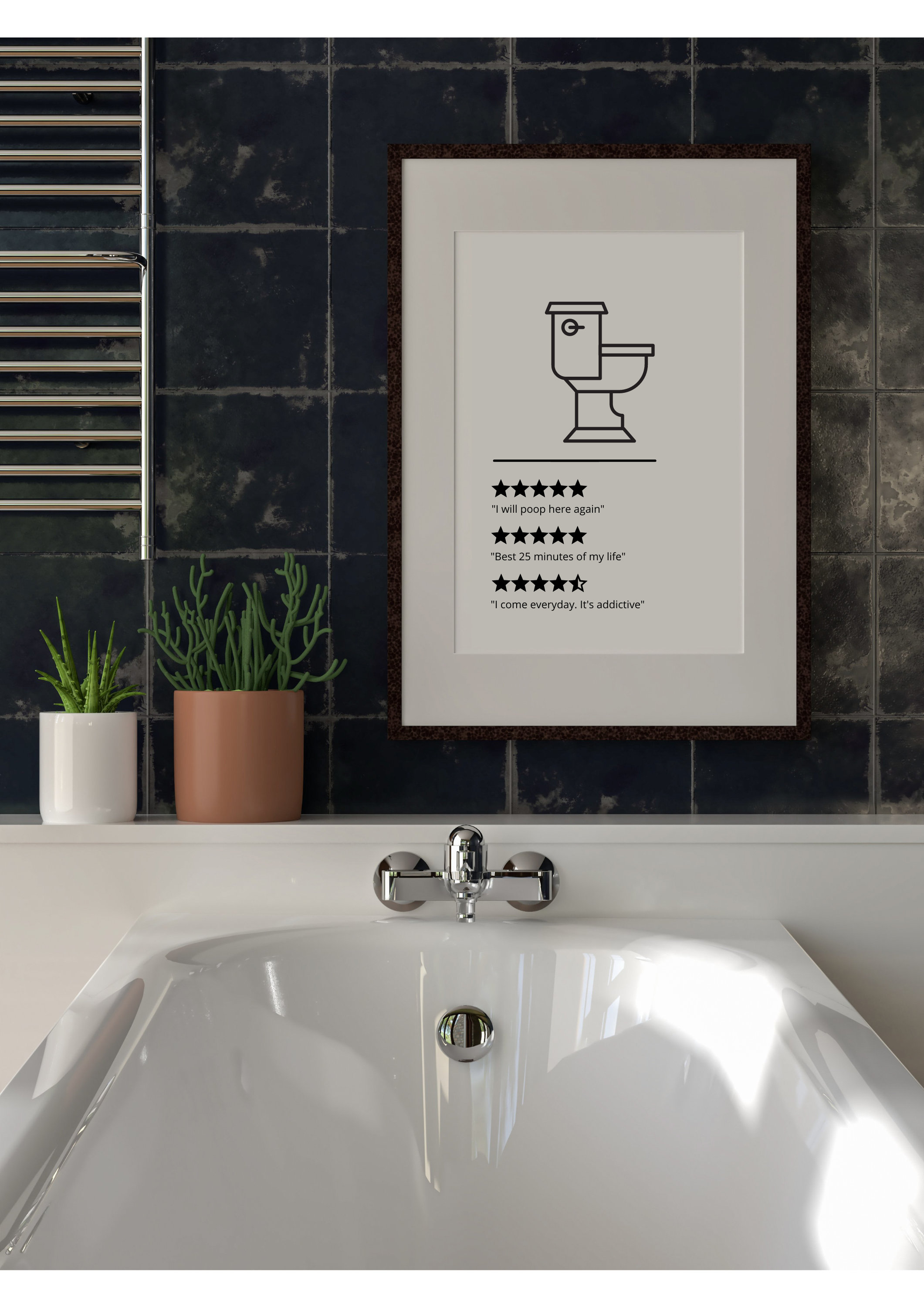 Printed Poster, Toilet Poster, Bathroom, Toilet, Scandinavian, Nordic ...