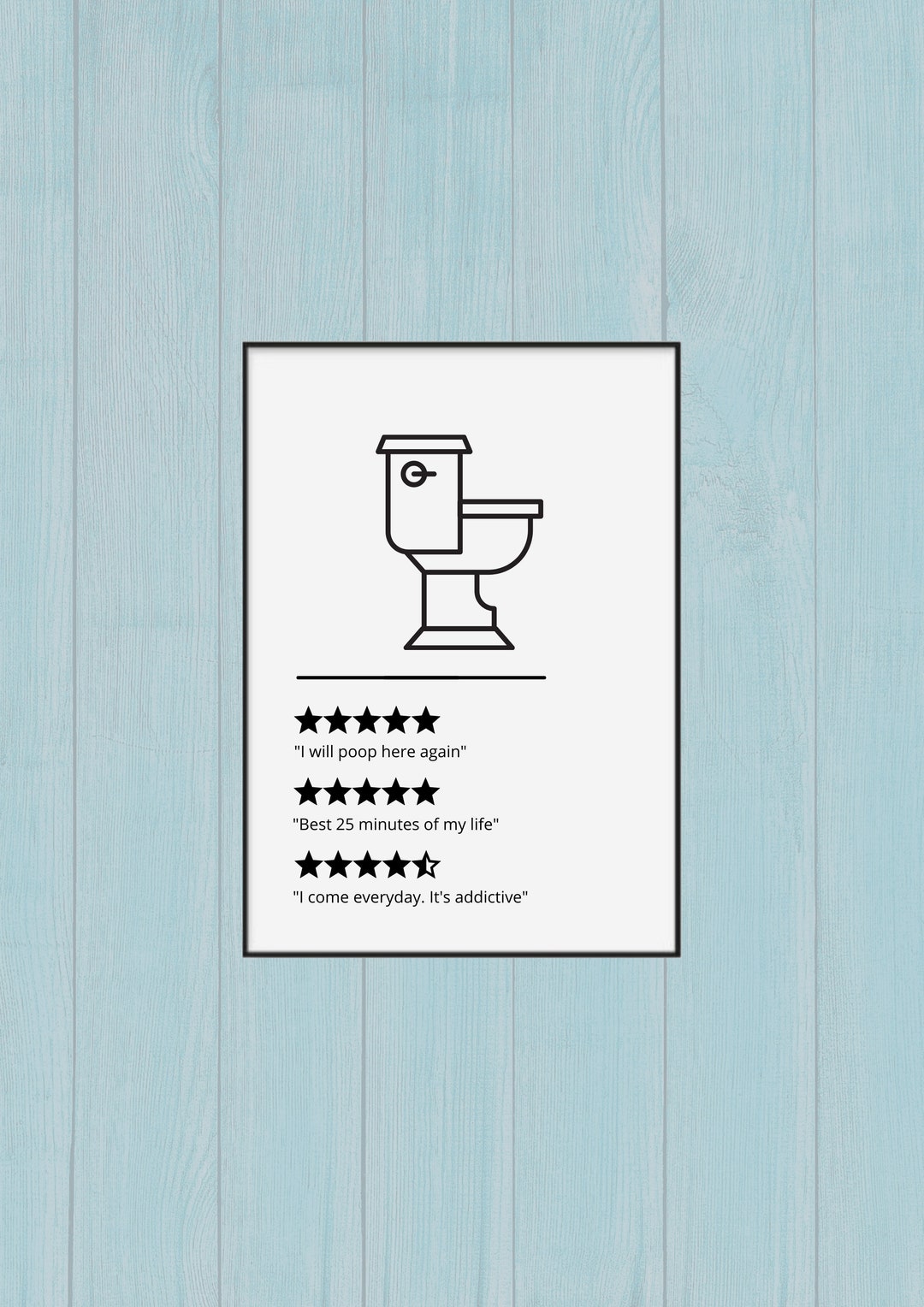 Printed Poster Toilet Poster Bathroom Toilet Scandinavian - Etsy