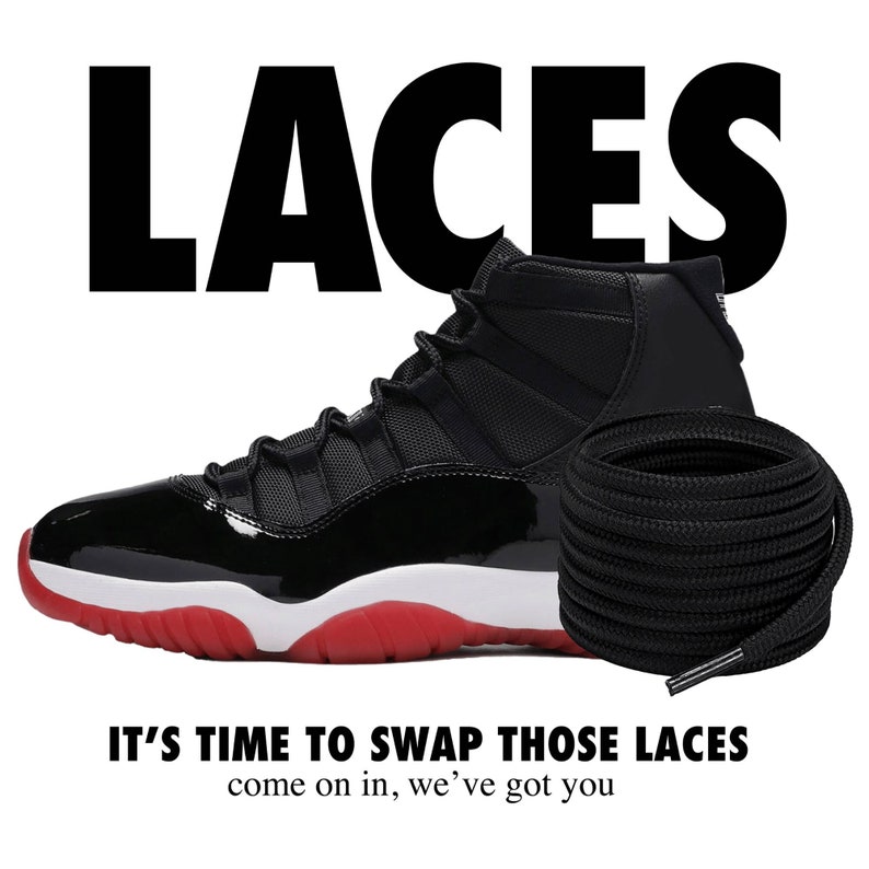 Jordan 11 Replacement Shoe Laces Rope Round Concords Aglet Film Tip - Etsy