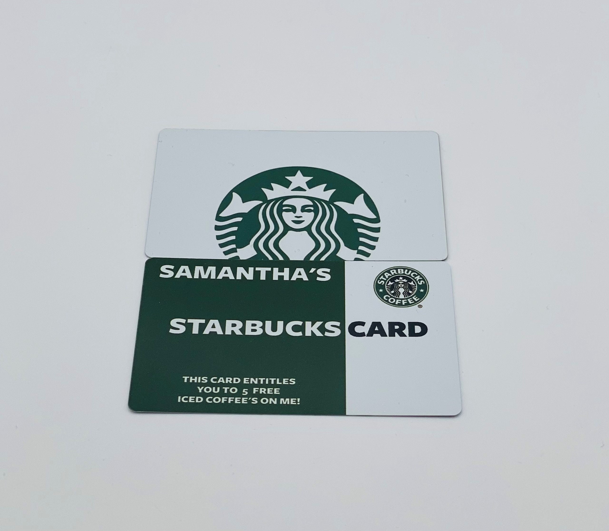 Personalised Novelty Starbucks Metal Gift Card L Any Name Personalised ...