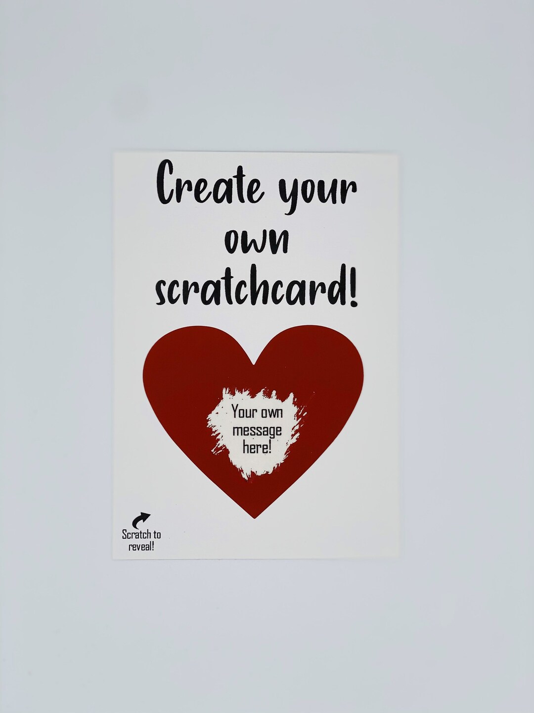 Personalised Scratch off Card | Create Your Own Scratch off Card ...