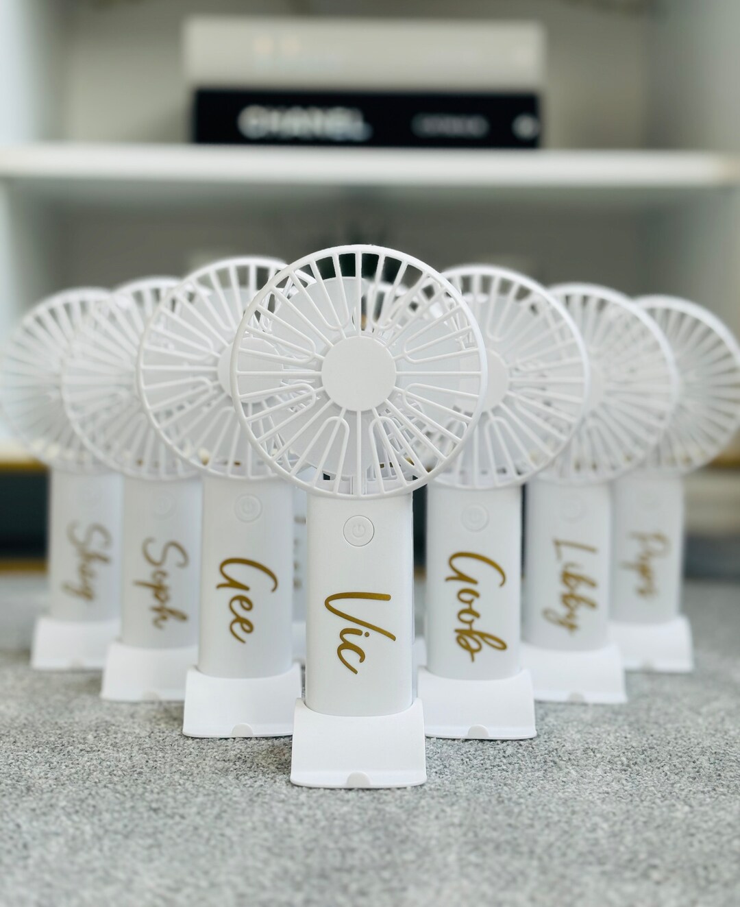 Personalised Rechargeable Handheld Fan - Handheld Fan - Personalised ...