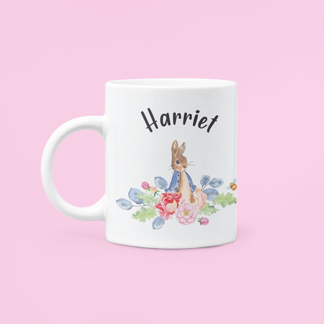 Personalised Peter Rabbit Mug Peter Rabbit Personalised Mug Girls ...