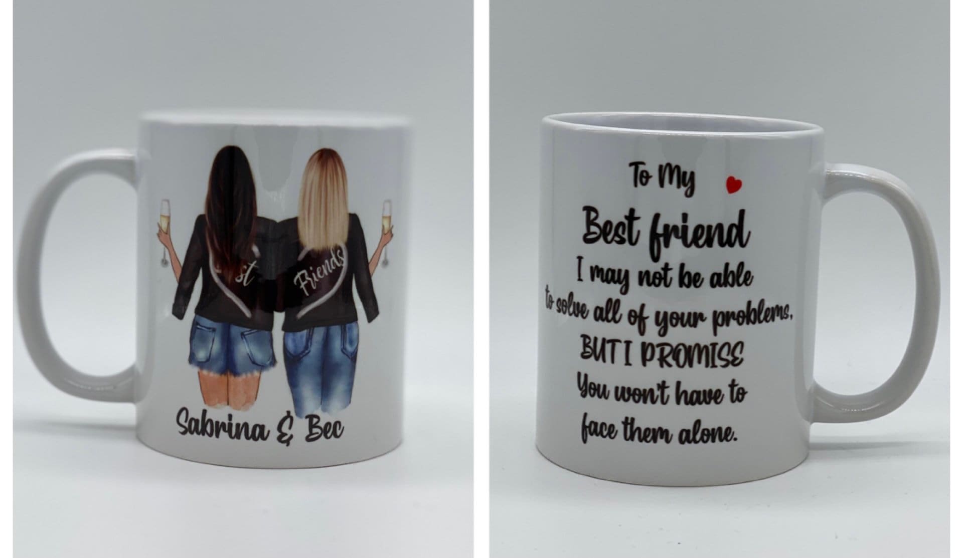 Best Friends Mug Personalised Best Friends Mug Best Friend Gift Sisters ...