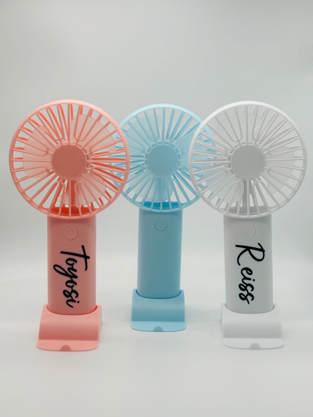 Personalised Rechargeable Handheld Fan Handheld Fan Personalised Fan 5 ...