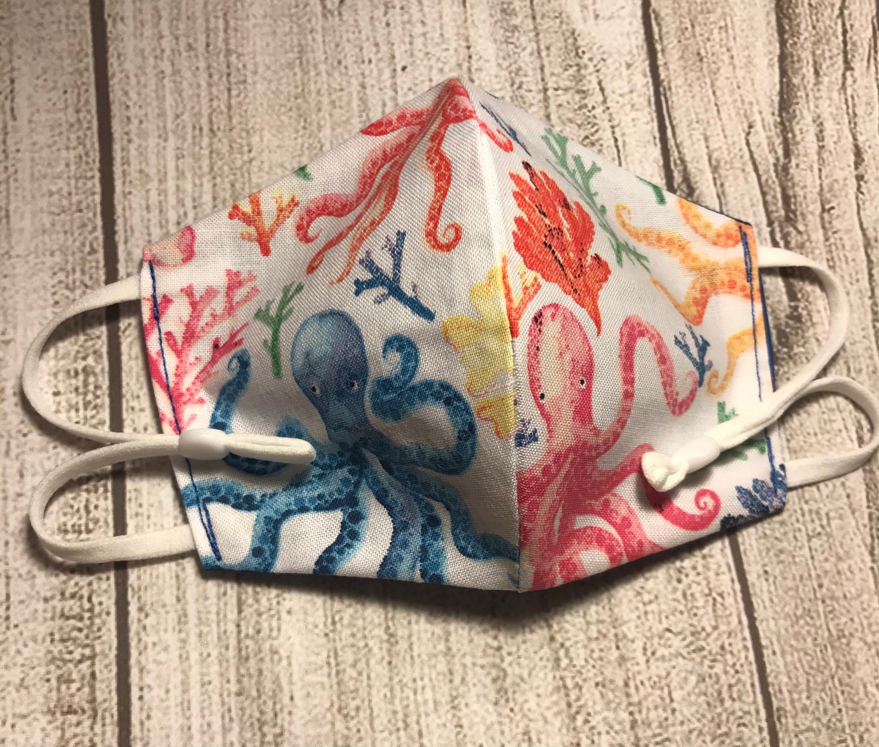 Kids mask Disney face mask Mickey Mouse Shark Octopus | Etsy