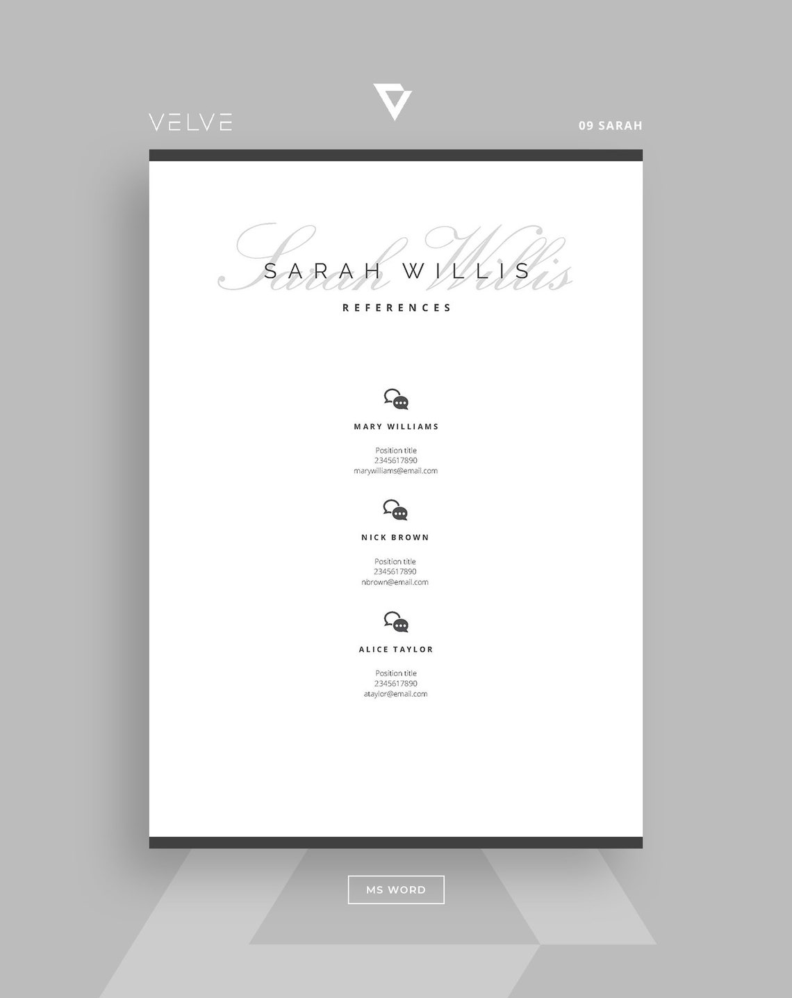 Resume / CV 5 Page Template + Cover Letter / Instant Download Resume ...