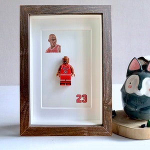 Michael Jordan Mini Figure Picture Frame Shadow Box Gift Set - Etsy