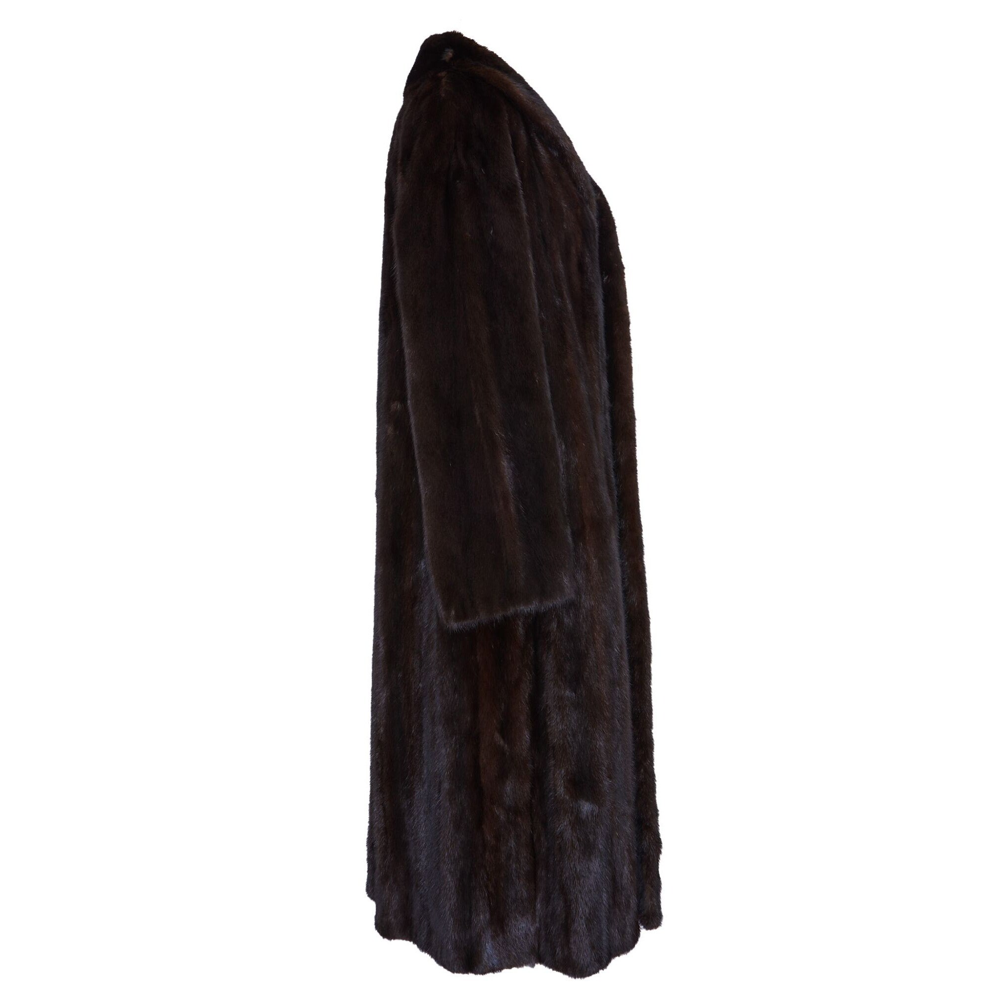 Blackglama Ranch Mink Coat, XL, Full Length Mink Coat, Vintage Mink ...