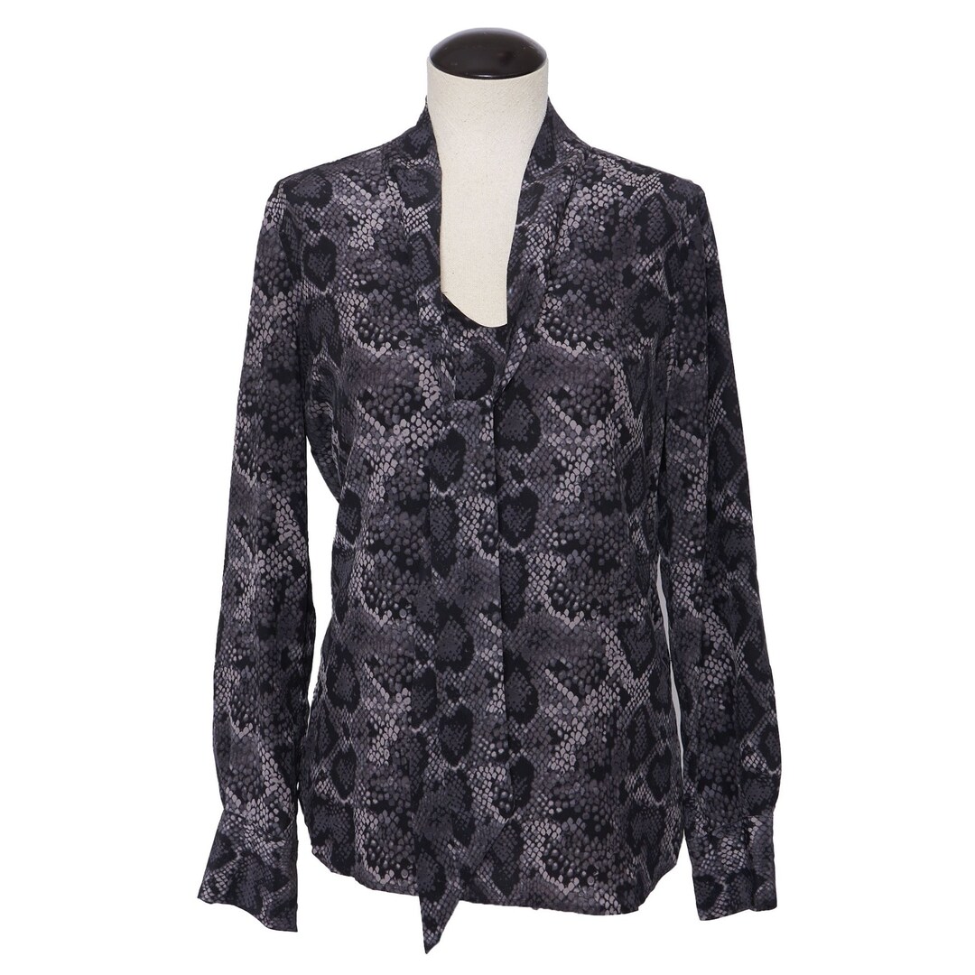 Equipment Silk Snake Skin Blouse, Long Sleeve - Etsy