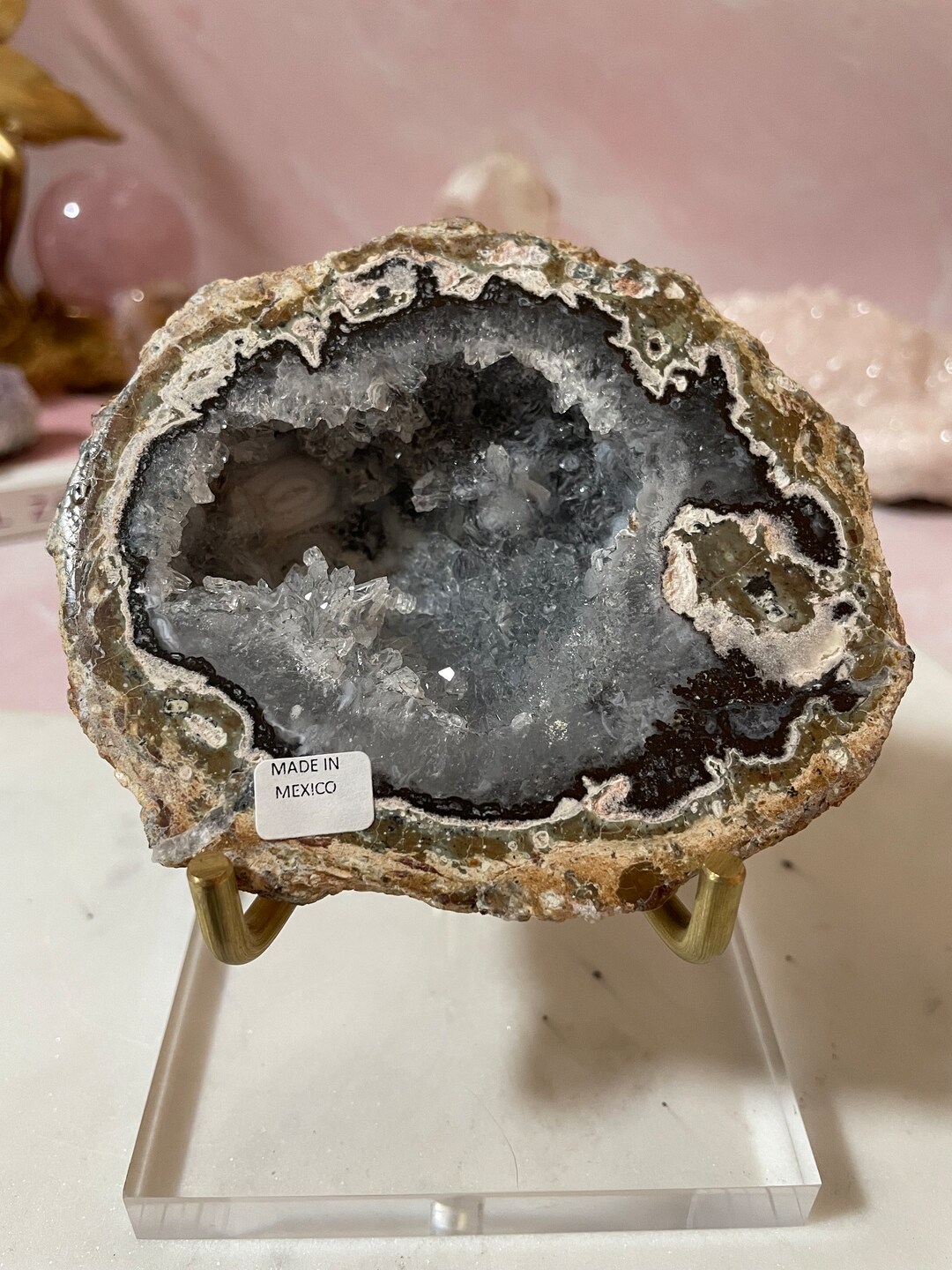 Stunning Trancas Druzy Geode Half From Mexico - Etsy