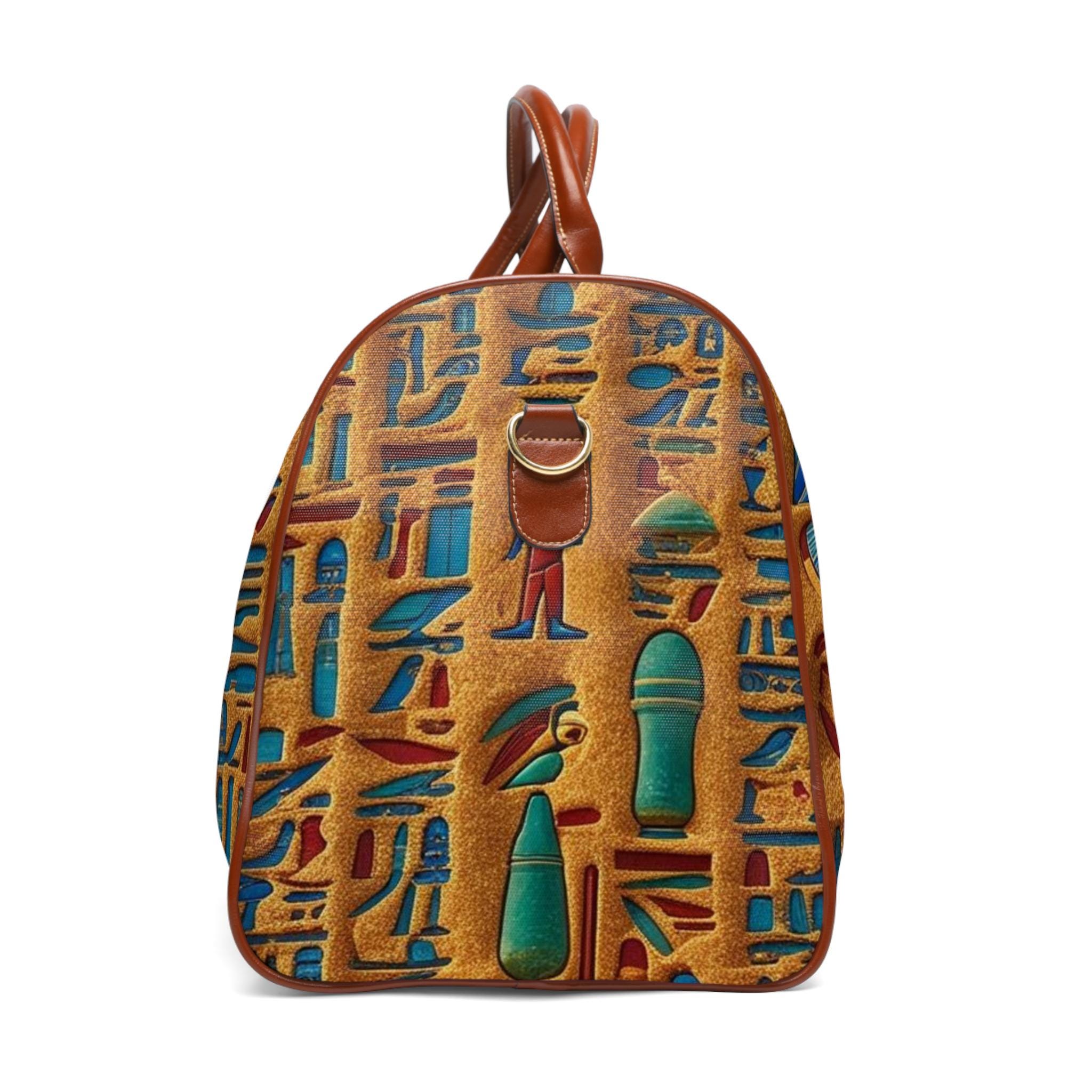 Travel Bag, Egyptian Hieroglyphs Design, Tote Bag, Overnight Bag ...