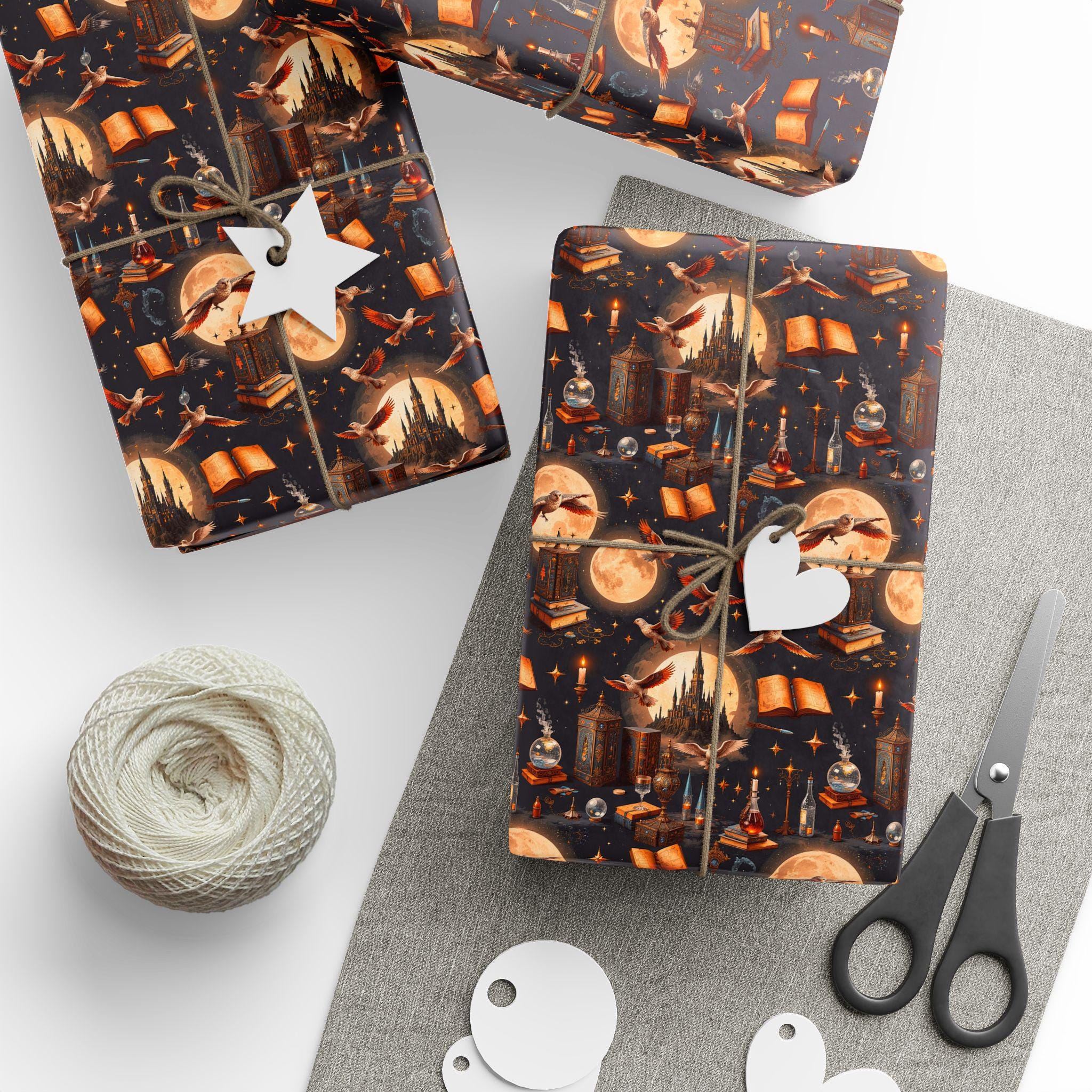Wizard World Enchanted Wrapping Paper – Magical Fantasy Bookish Gift ...