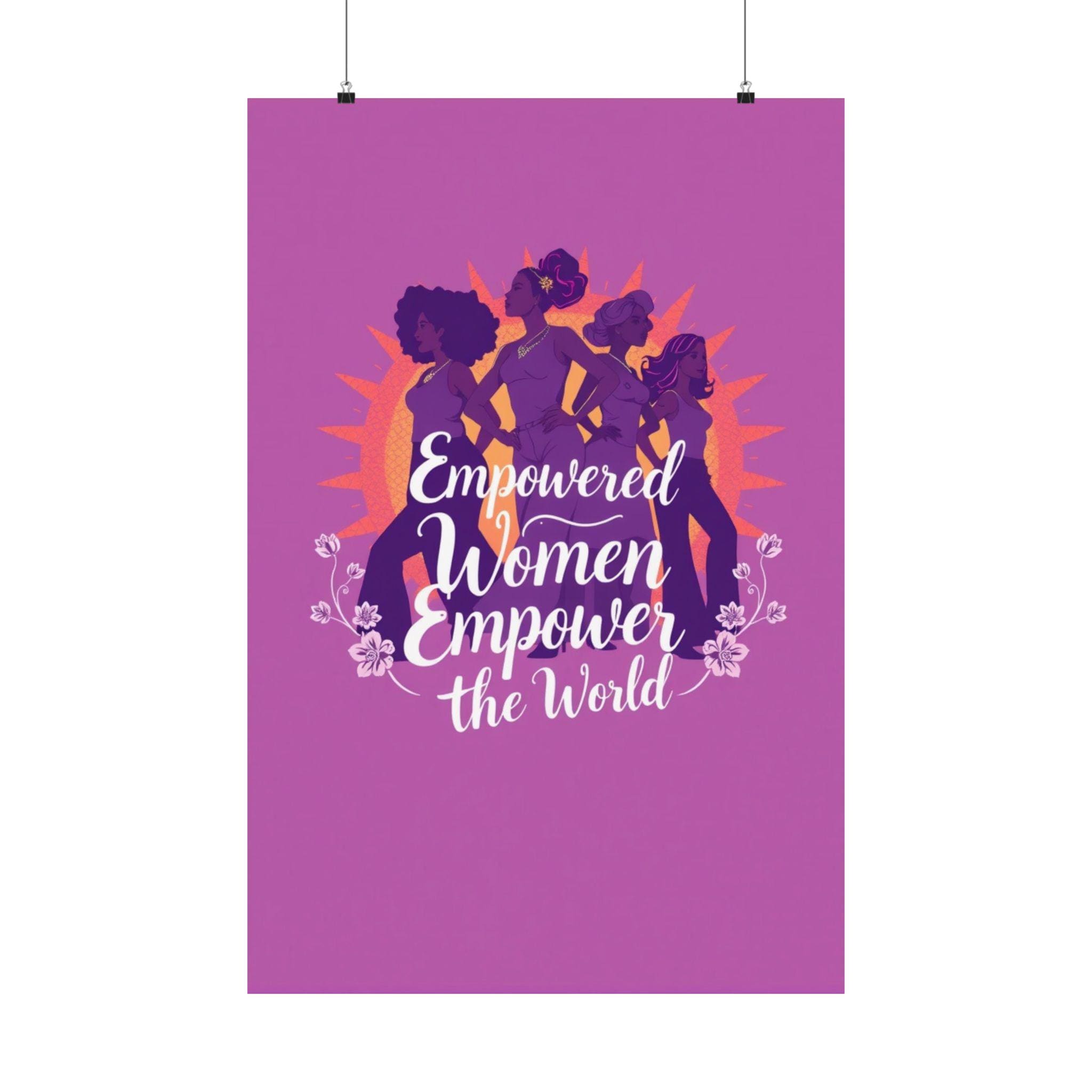 Empowered Women Vertical Posters, Feminist Wall Art, Women's Rights ...