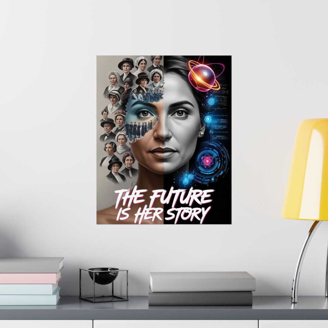 Empowering Women's History Poster, the Future is Her Story Wall Art ...
