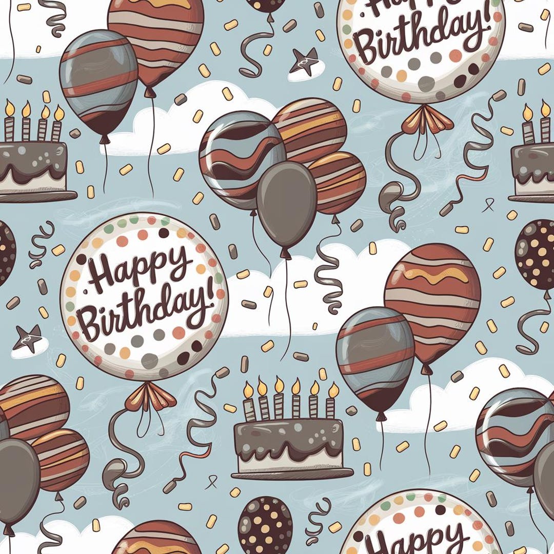 Birthday Wrapping Papers - Gift Wrap, Celebration Paper, Party Supplies ...