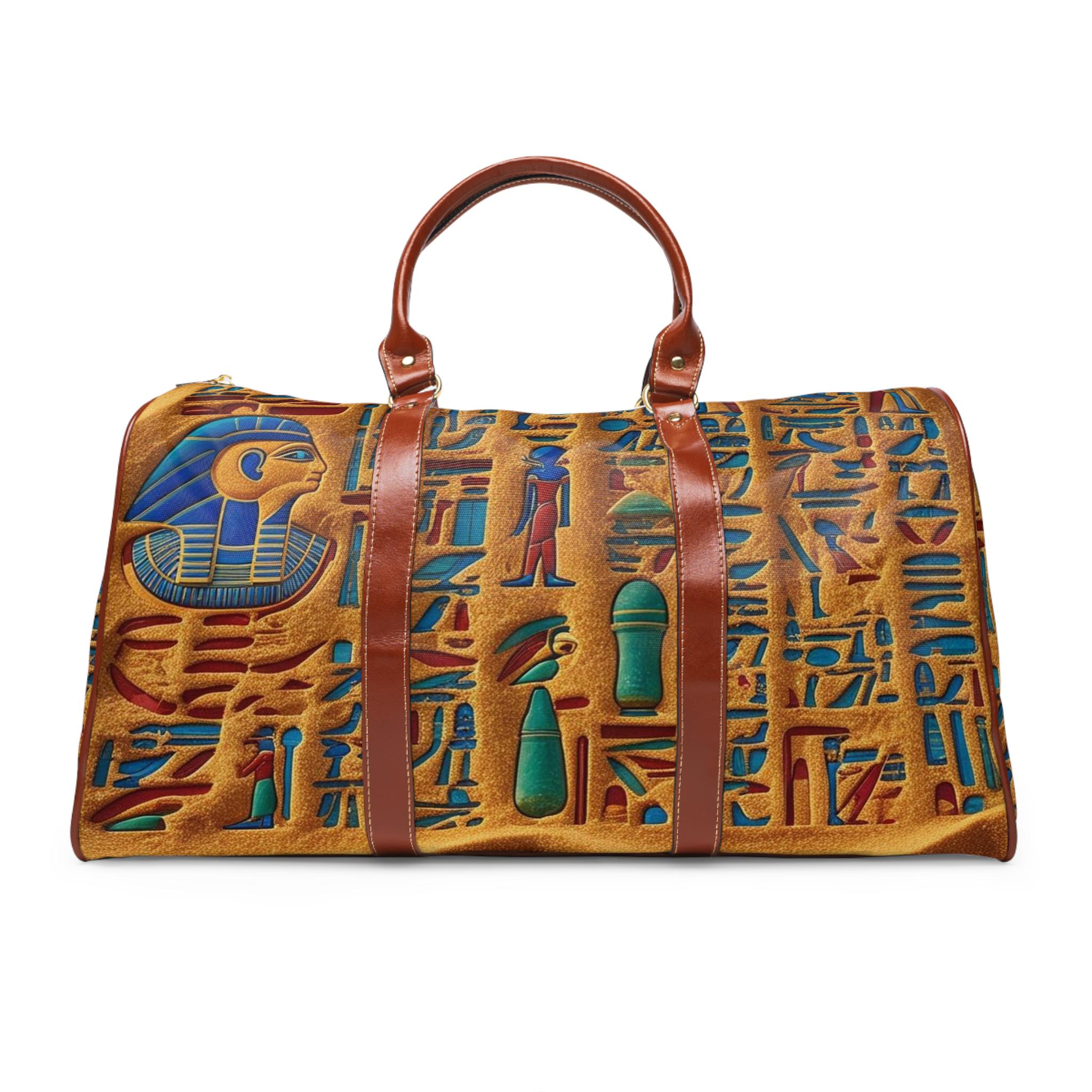Travel Bag, Egyptian Hieroglyphs Design, Tote Bag, Overnight Bag ...