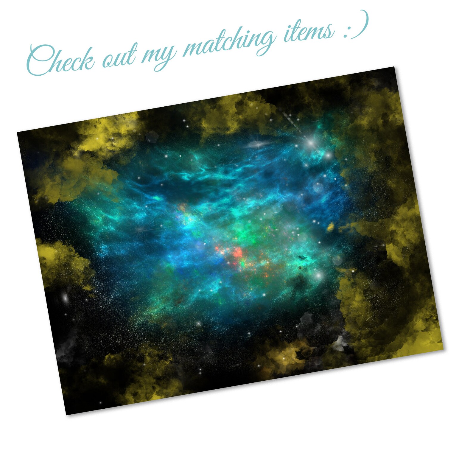 Blue and Green Galaxy Overlays Nebulae, Universe Dust, Stars Commercial ...