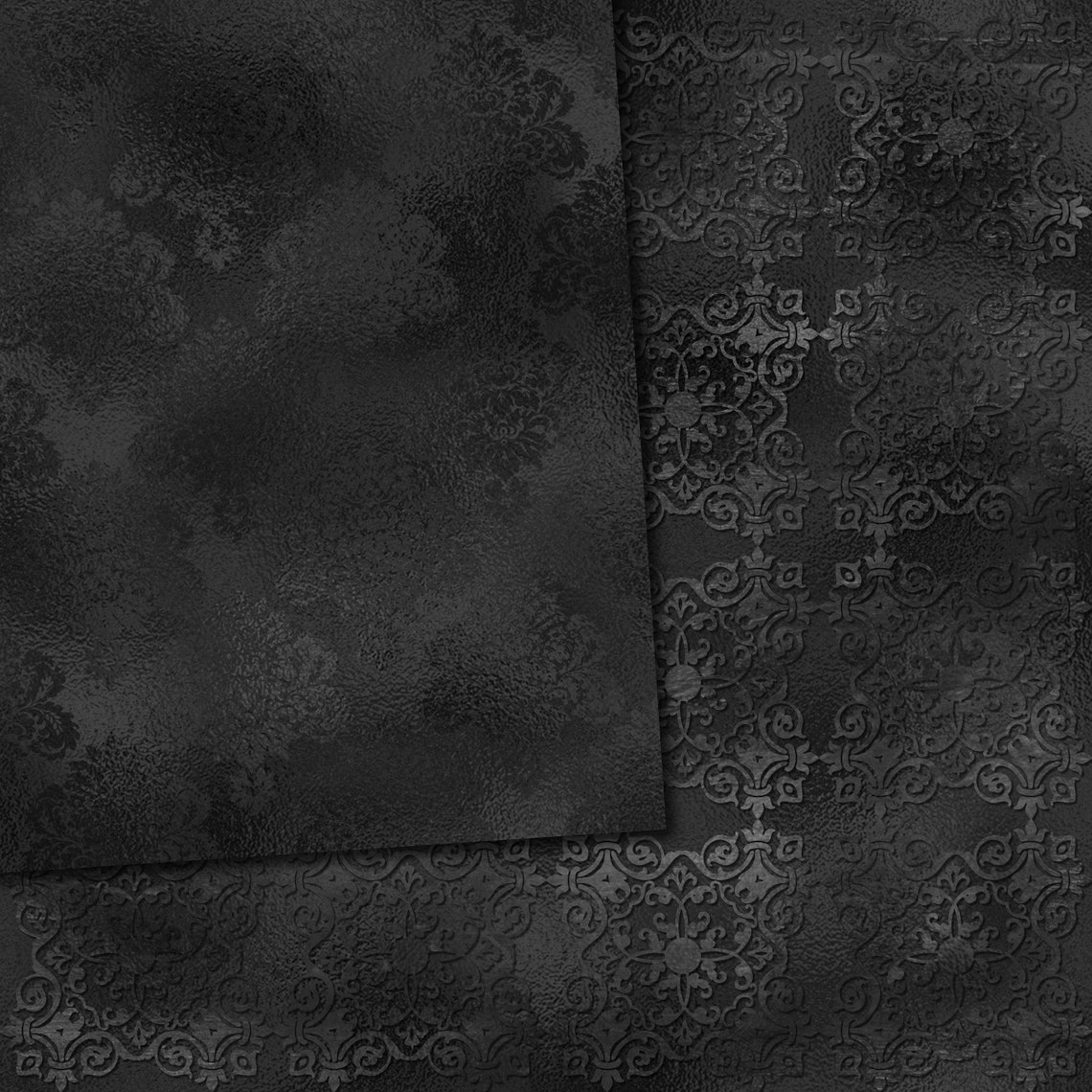 Luxury Black Scrapbook Paper Luxury Digital Paper Black - Etsy