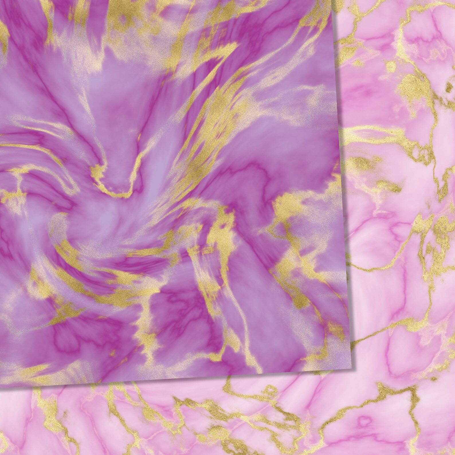 Purple and Gold Marble Digital Paper Purple and Gold - Etsy