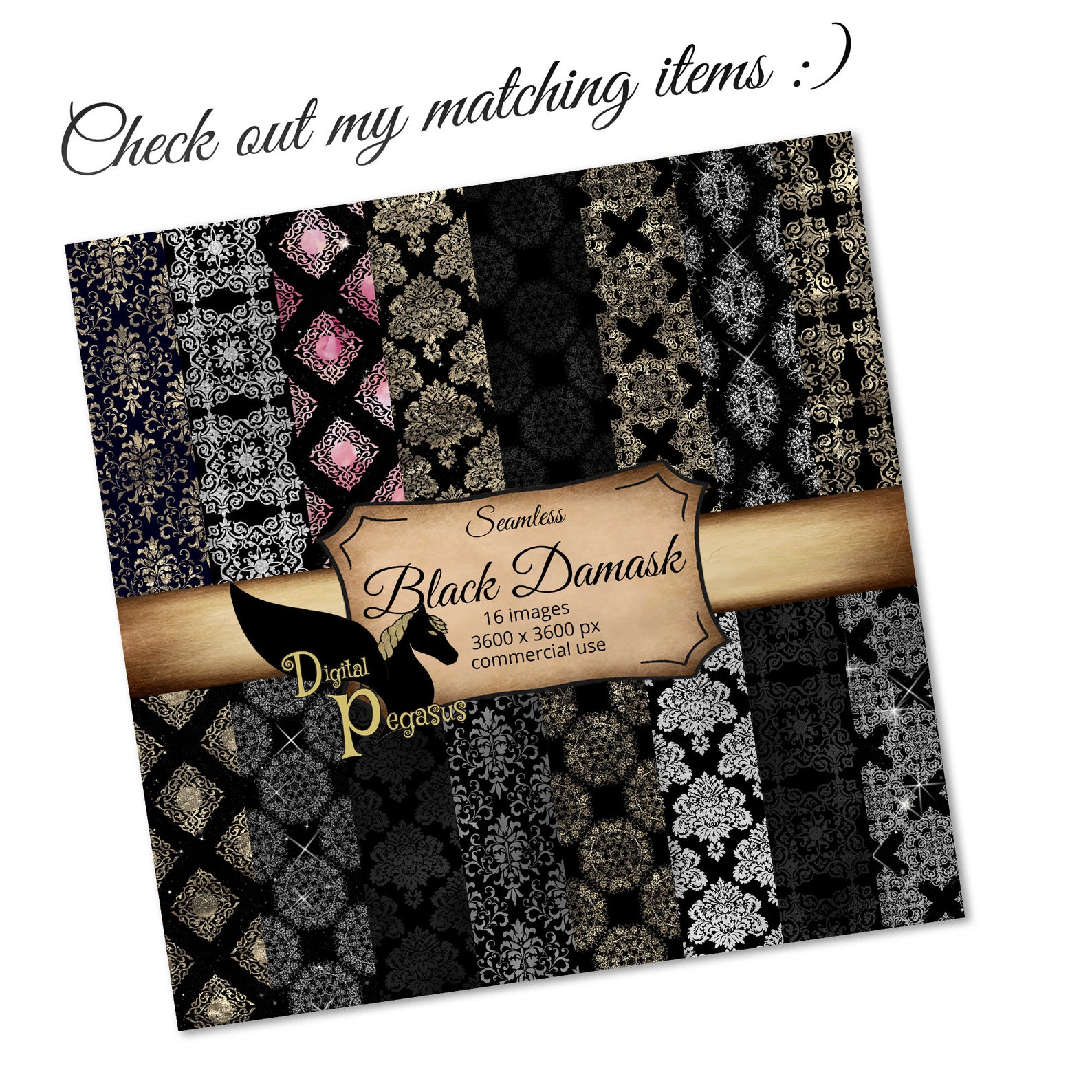 Luxury Black Scrapbook Paper Luxury Digital Paper Black - Etsy