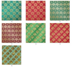 Christmas Scrapbook Paper | Damask Digital Paper | Red and Green Damask ...