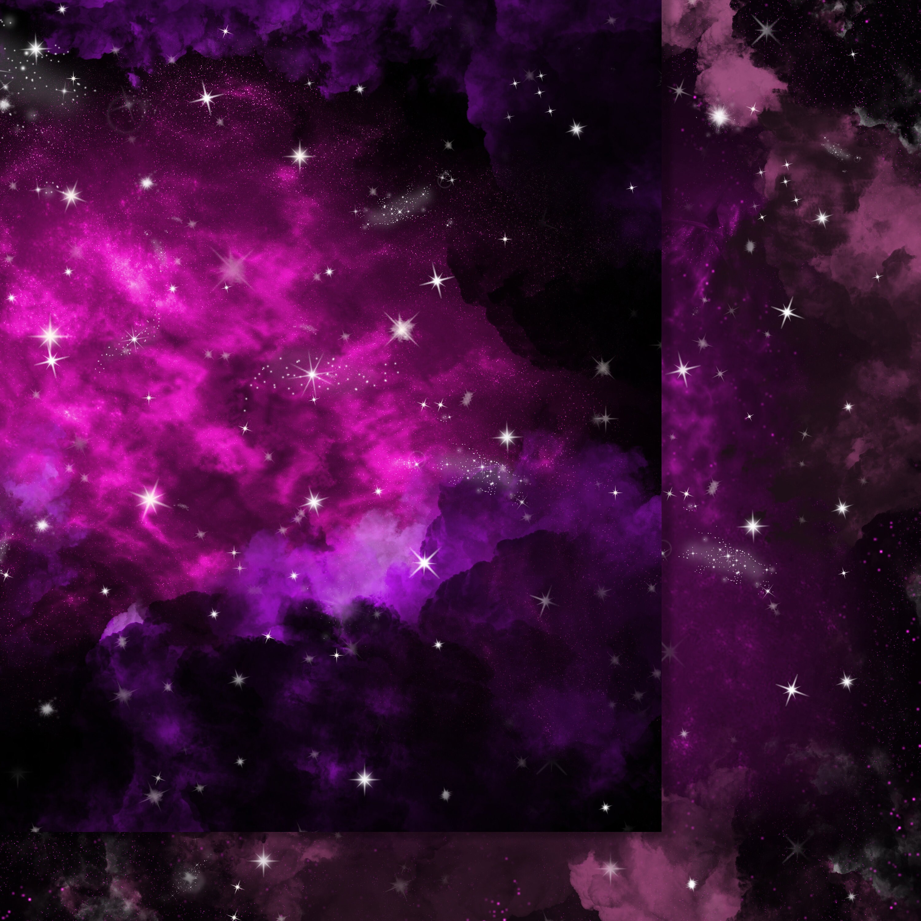 Purple Galaxy Digital Paper | Purple Scrapbook Paper | Printable ...