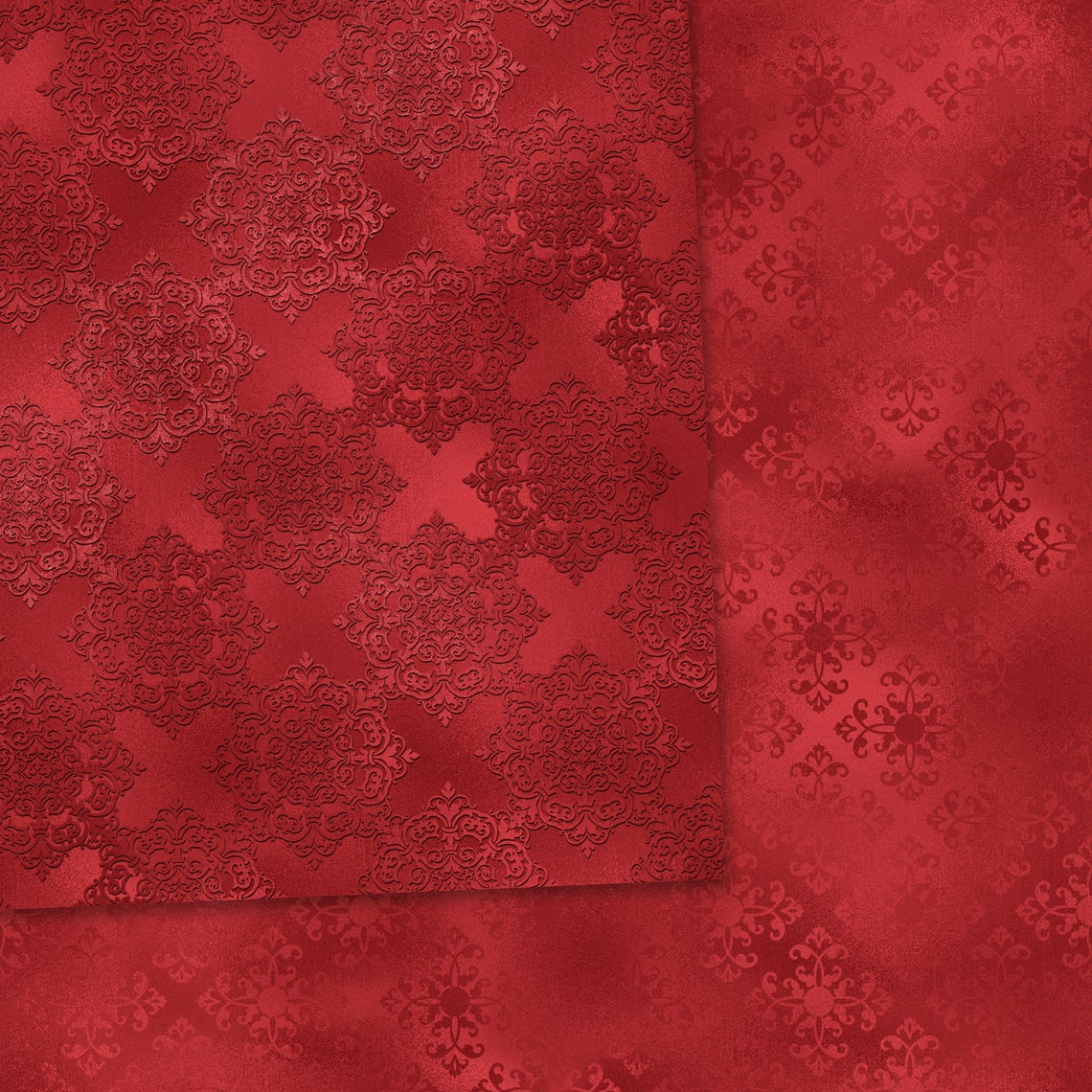 Seamless Red & Black Scrapbook Paper Valentine Digital Paper - Etsy
