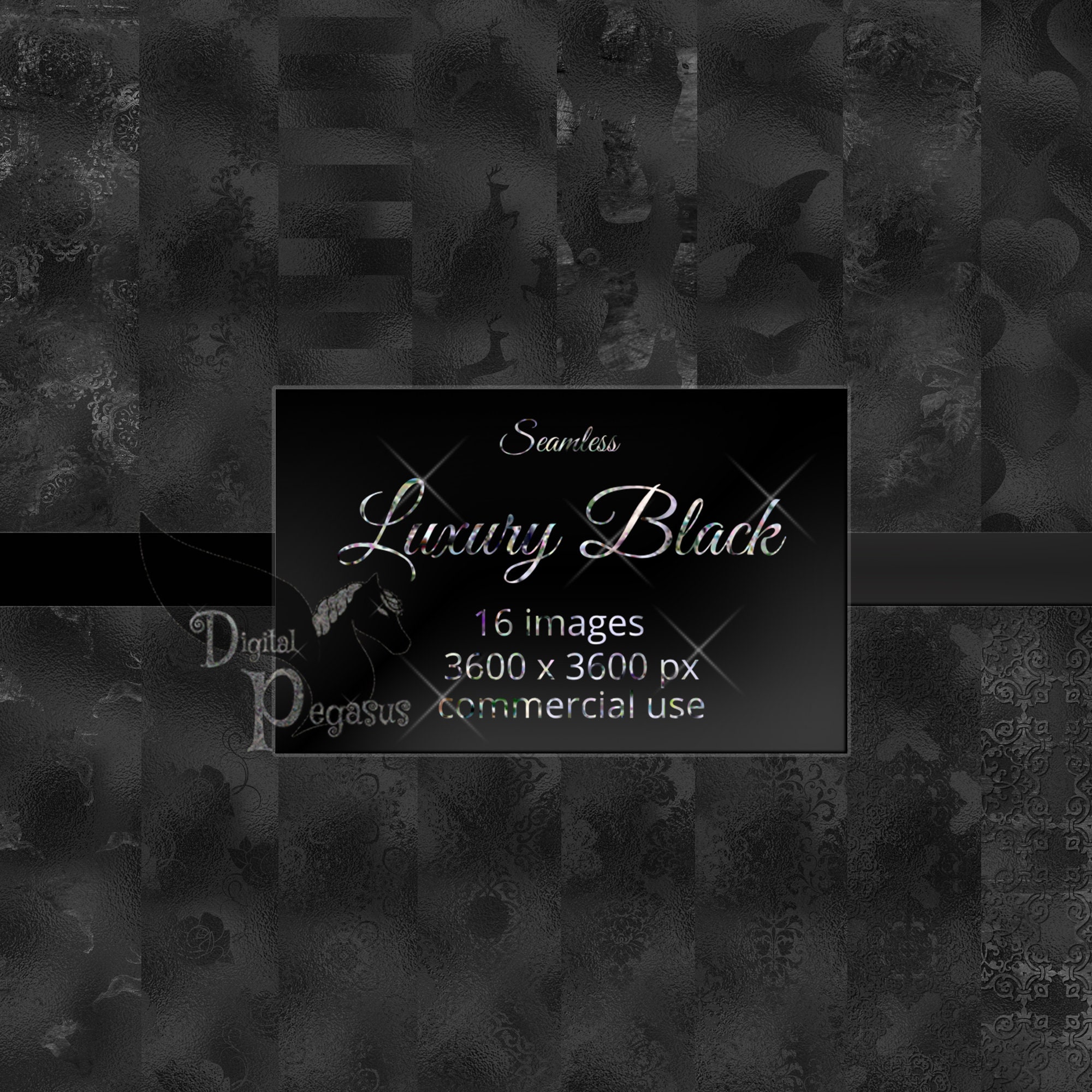 Luxury Black Scrapbook Paper Luxury Digital Paper Black - Etsy