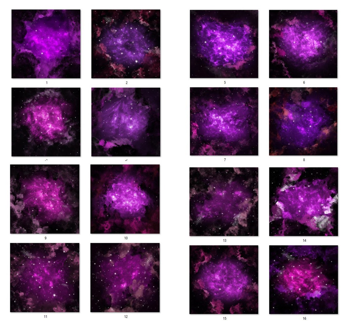 Purple Galaxy Digital Paper Purple Scrapbook Paper - Etsy