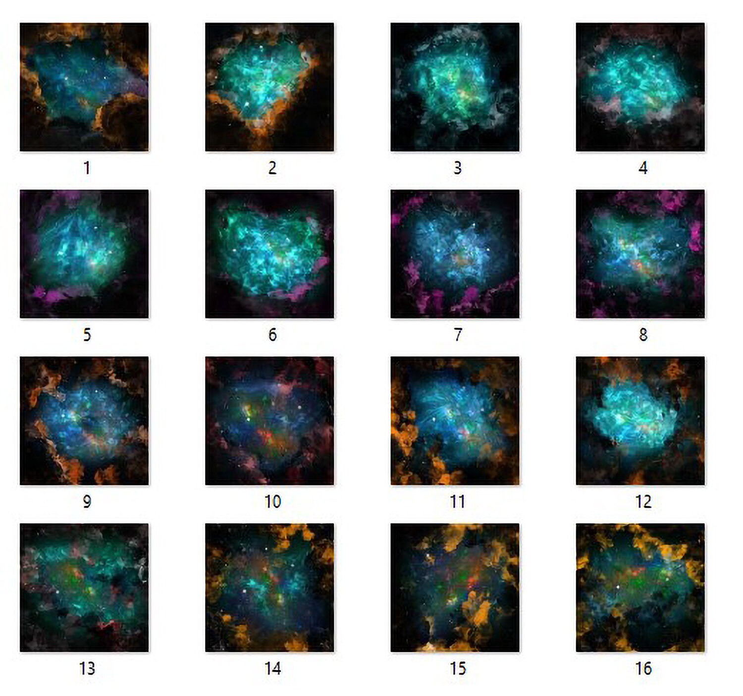 Blue and Green Galaxy Digital Paper Nebula Scrapbook Paper Space ...