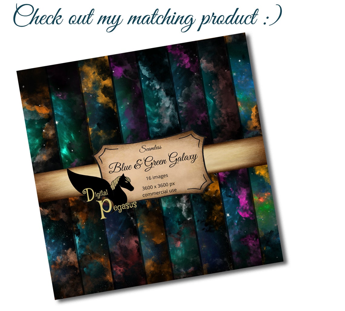 Pink Galaxy Scrapbook Paper Digital Paper Nebula Stars - Etsy